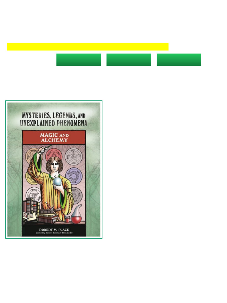 Magic and Alchemy 1st Edition Robert Michael Place updated 2025 | PDF