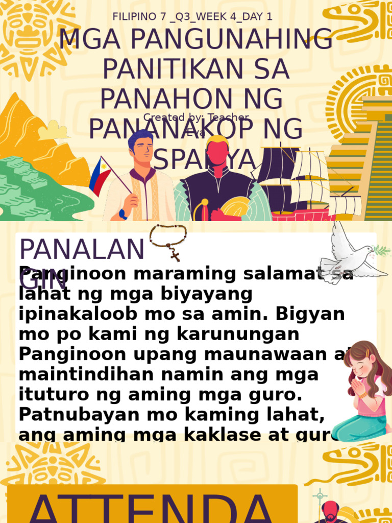 Filipino 7 - q3 - Week 4 - Day 1 | PDF