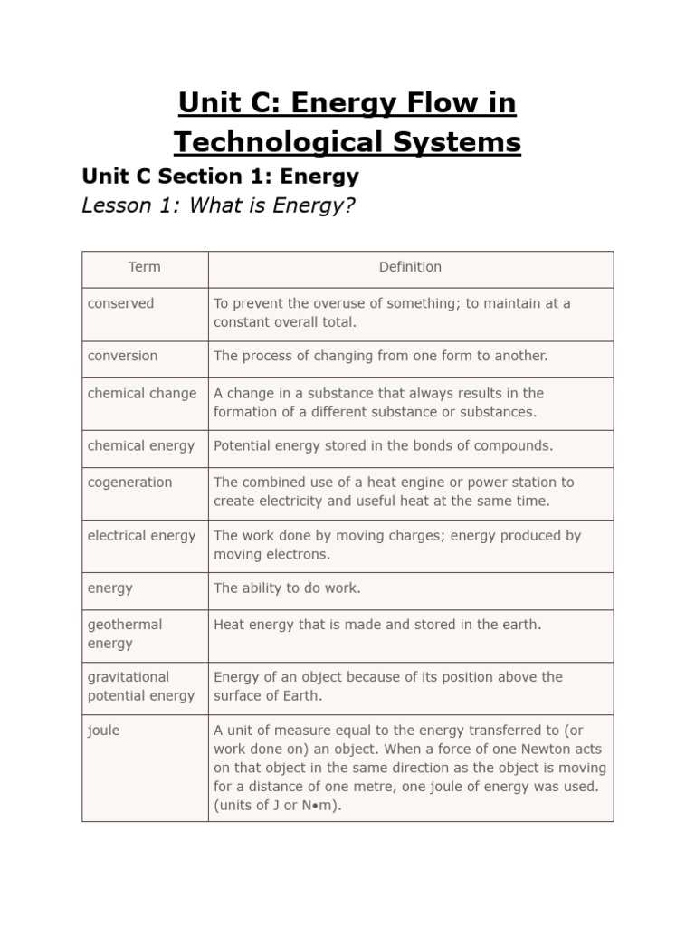 Energy Flow in Technological Systems | PDF | Velocity | Potential Energy
