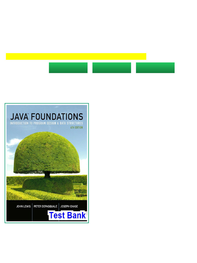Java Foundations Introduction to Program Design and Data Structures 4th ...