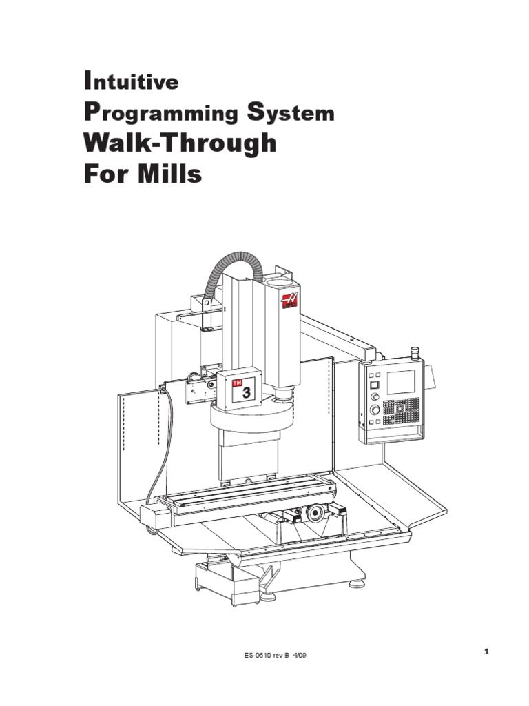 Hass Programming Walk Through For Mills | PDF | Drilling | Drill