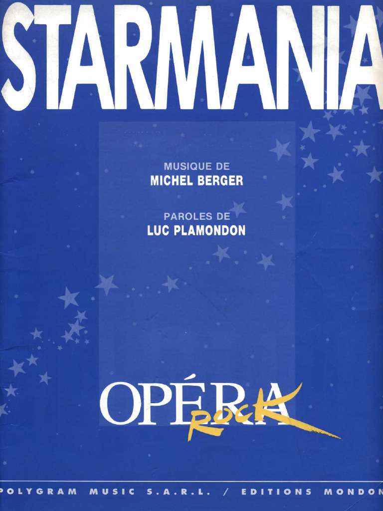 Michel Berger - Starmania [PVG] | PDF