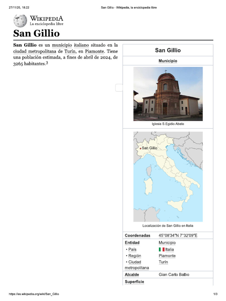 San Gillio | PDF