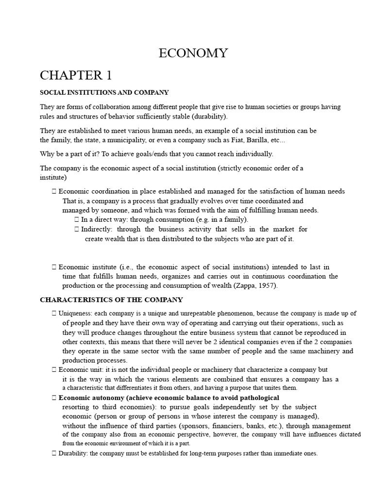 Summary of Business Economics | PDF | Partnership | Lease