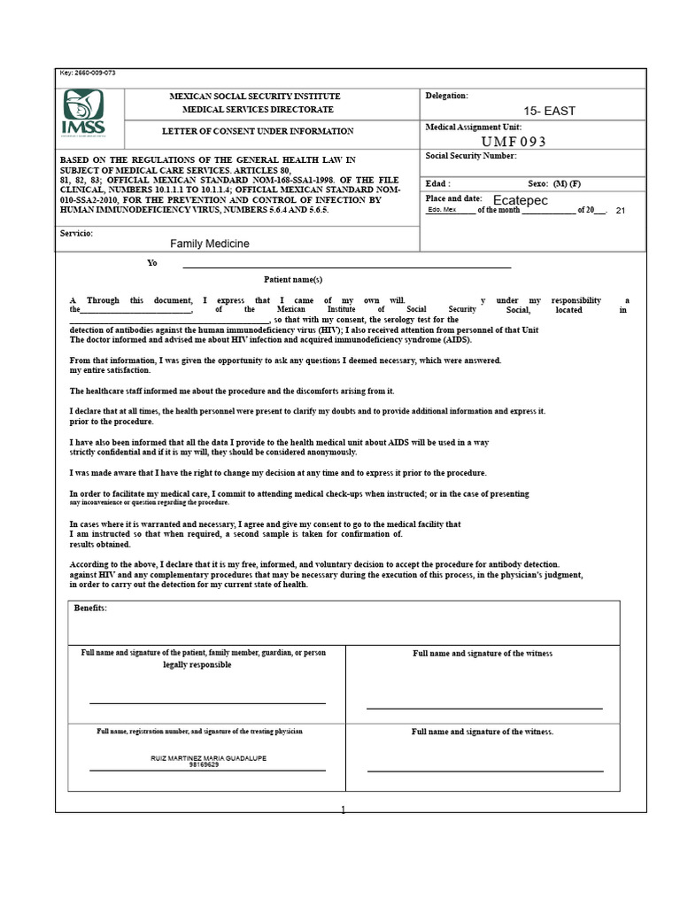 informed consent HIV | PDF | Hiv/Aids | Hiv