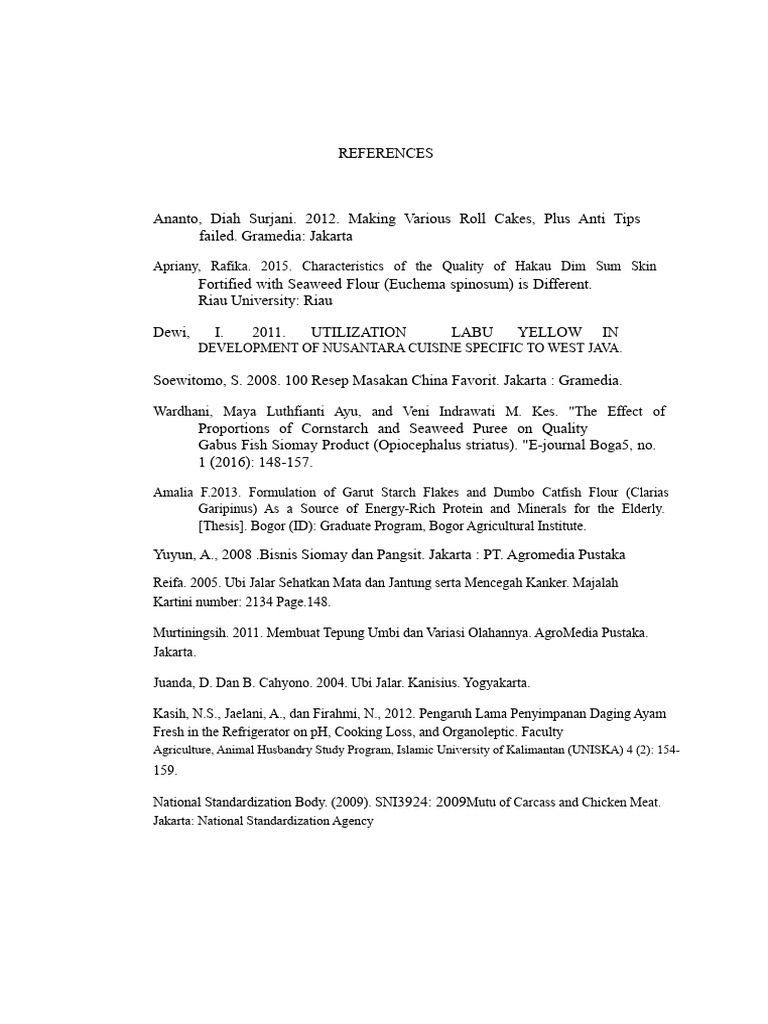 Culinary Research References Compilation | PDF