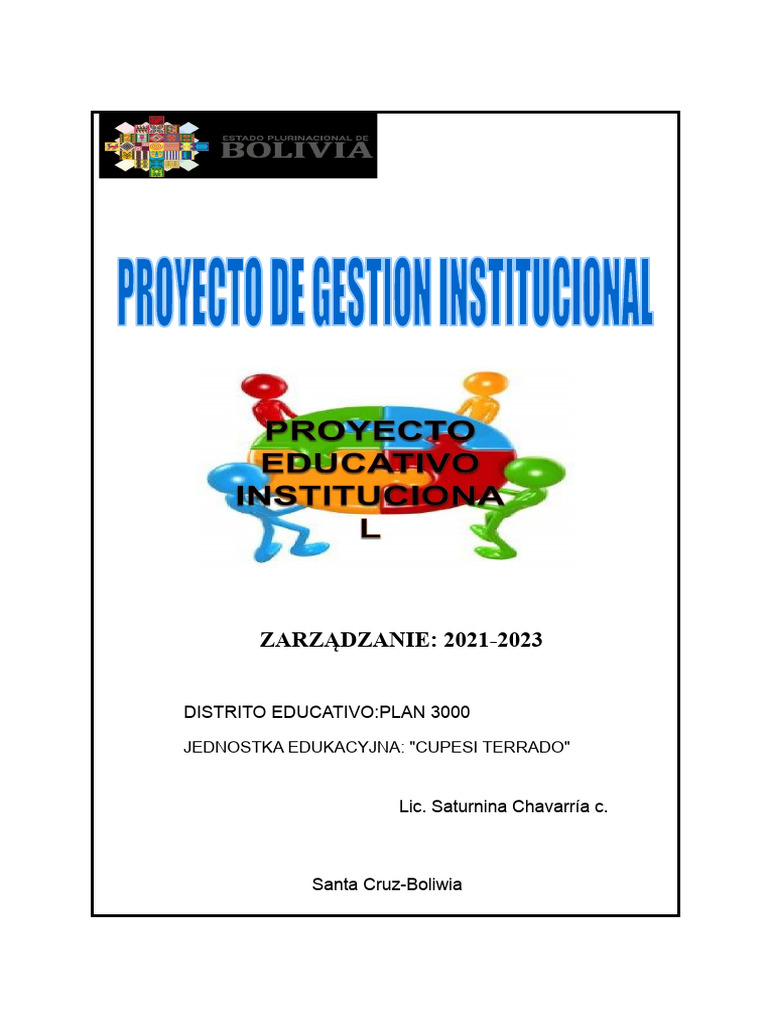 PROJEKT INSTYTUCJONALNY U.E CUPESI TERRADO | PDF