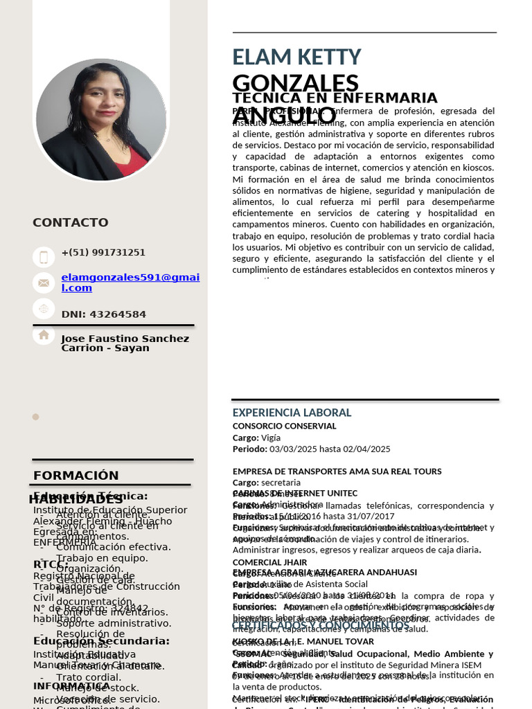 CV Elam Gonzales Word | PDF | Business
