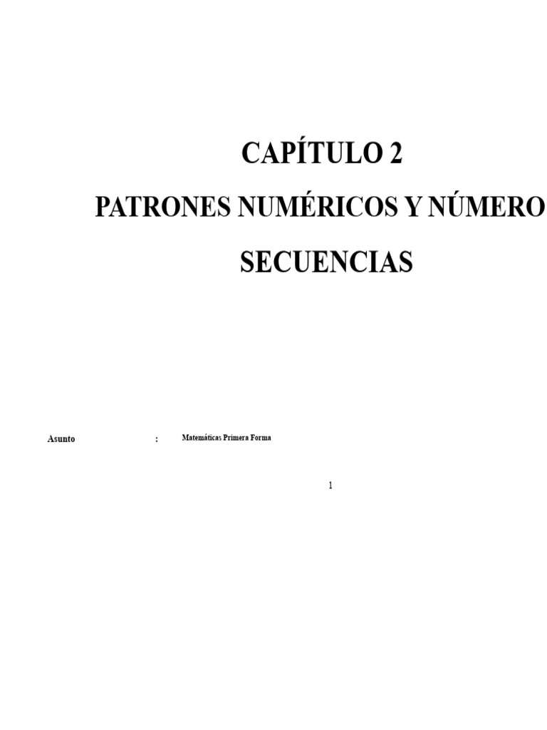 Patrones y Secuencias Numéricas | PDF | Número primo | Análisis matemático