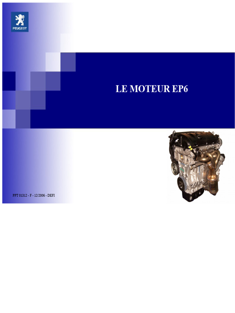 Caractéristiques du moteur EP6 | PDF | Injection (moteur) | Cheval-vapeur