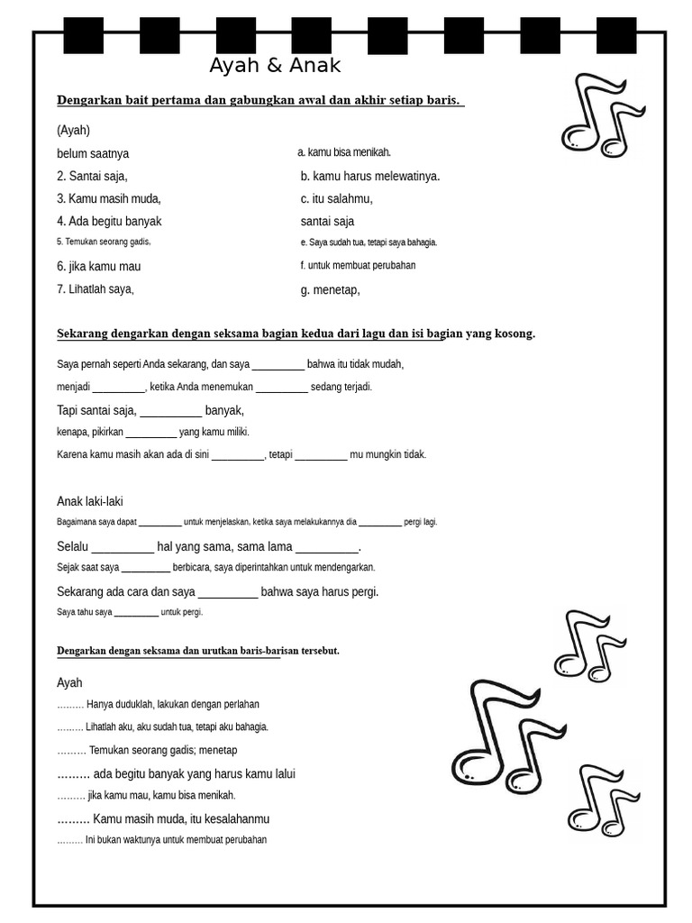 Lembar Kerja Ayah Dan Anak Pdf
