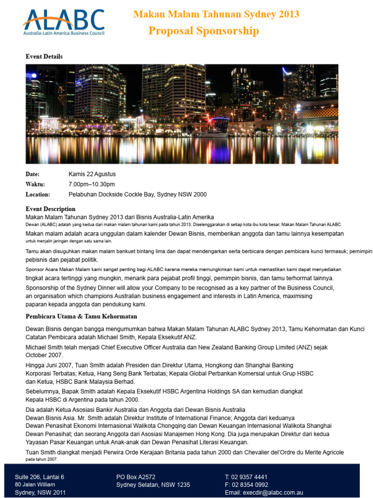 Template Proposal Acara Makan Malam Tahunan-44539 | PDF