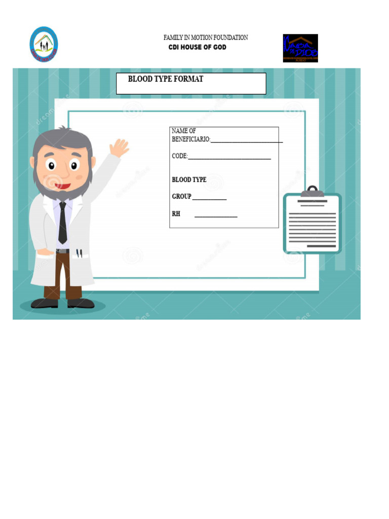 Blood Type Information Form | PDF