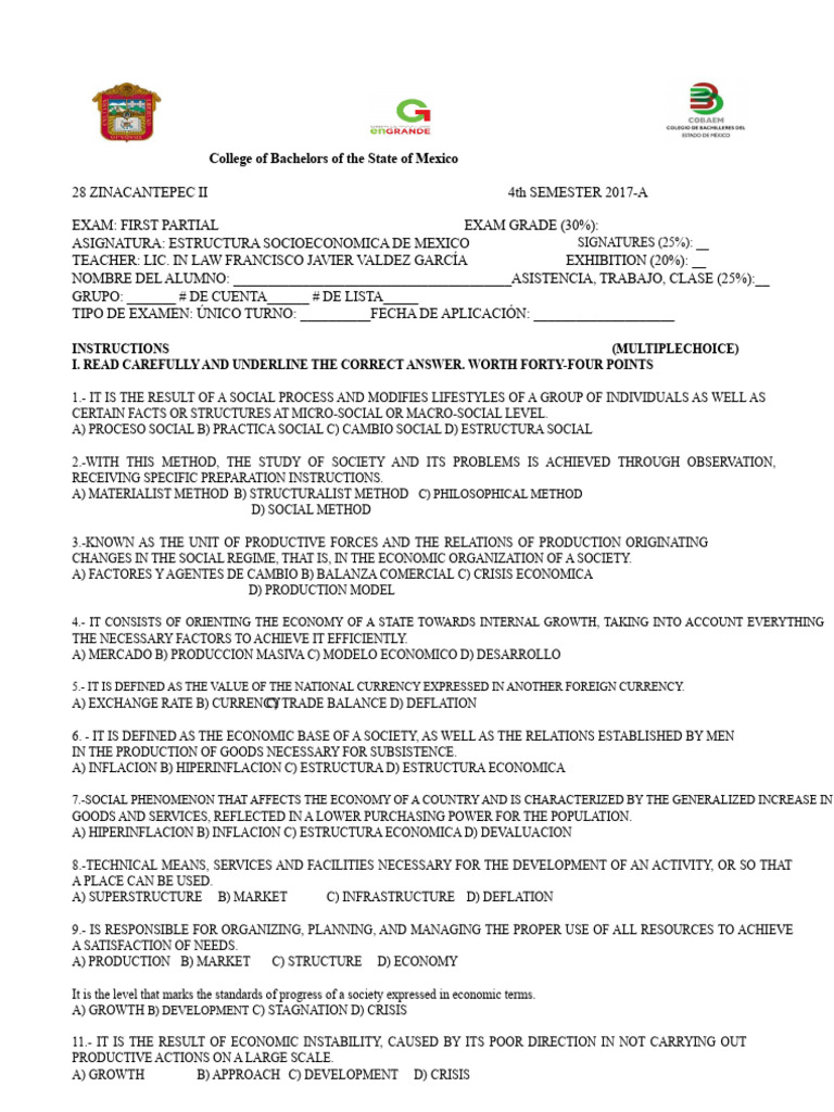 Examination of The Socioeconomic Structure of Mexico | PDF | Inflation ...
