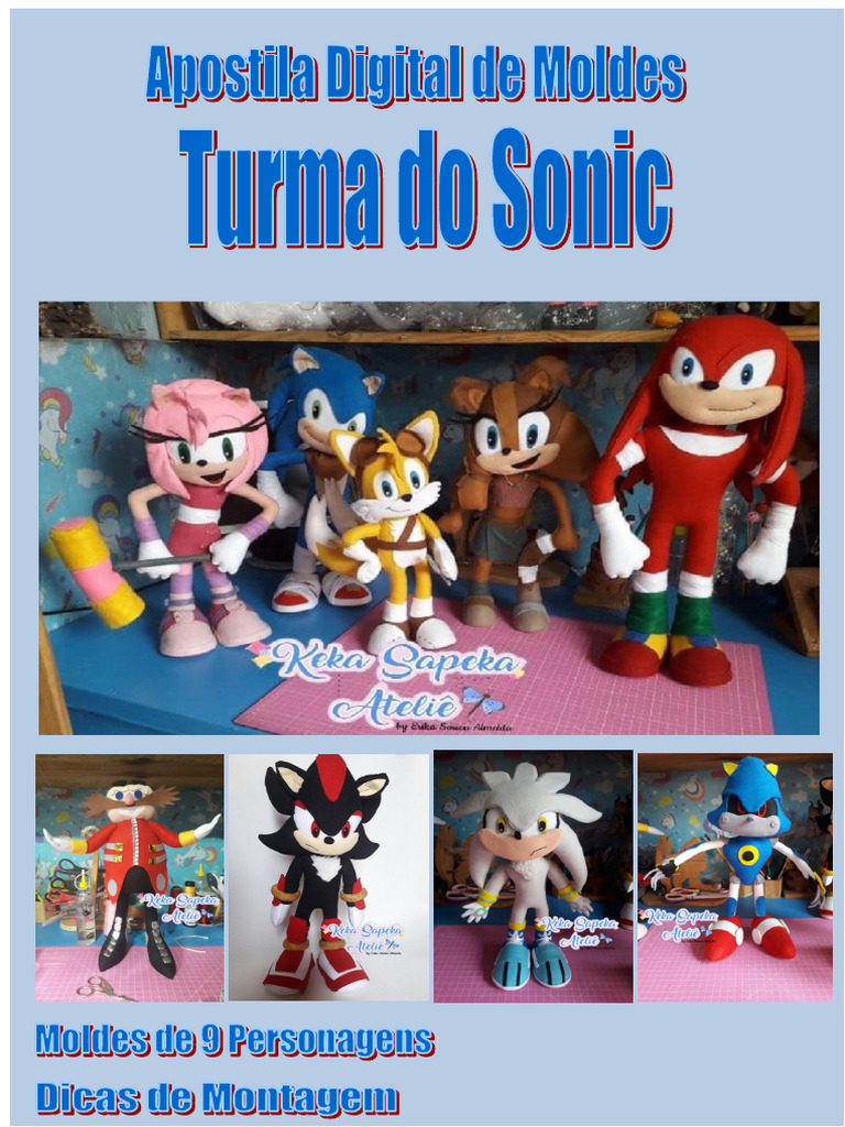 Apostila Sonic Completa Con 7 Personajes | PDF