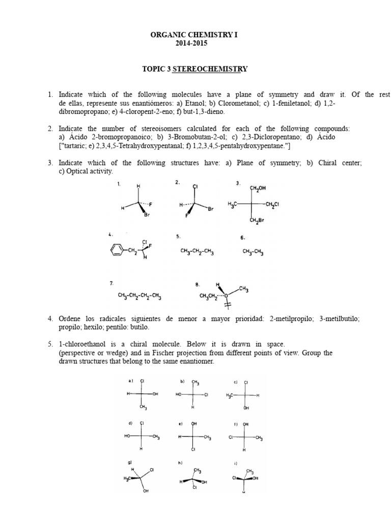 Stereochemistry | PDF | Chirality (Chemistry) | Isomer