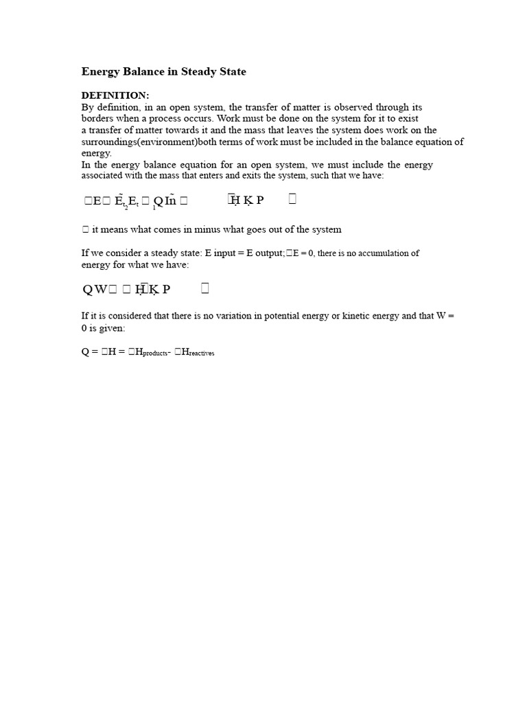 Energy Balance in Steady-State and Unsteady-State | PDF | Heat | Steady ...