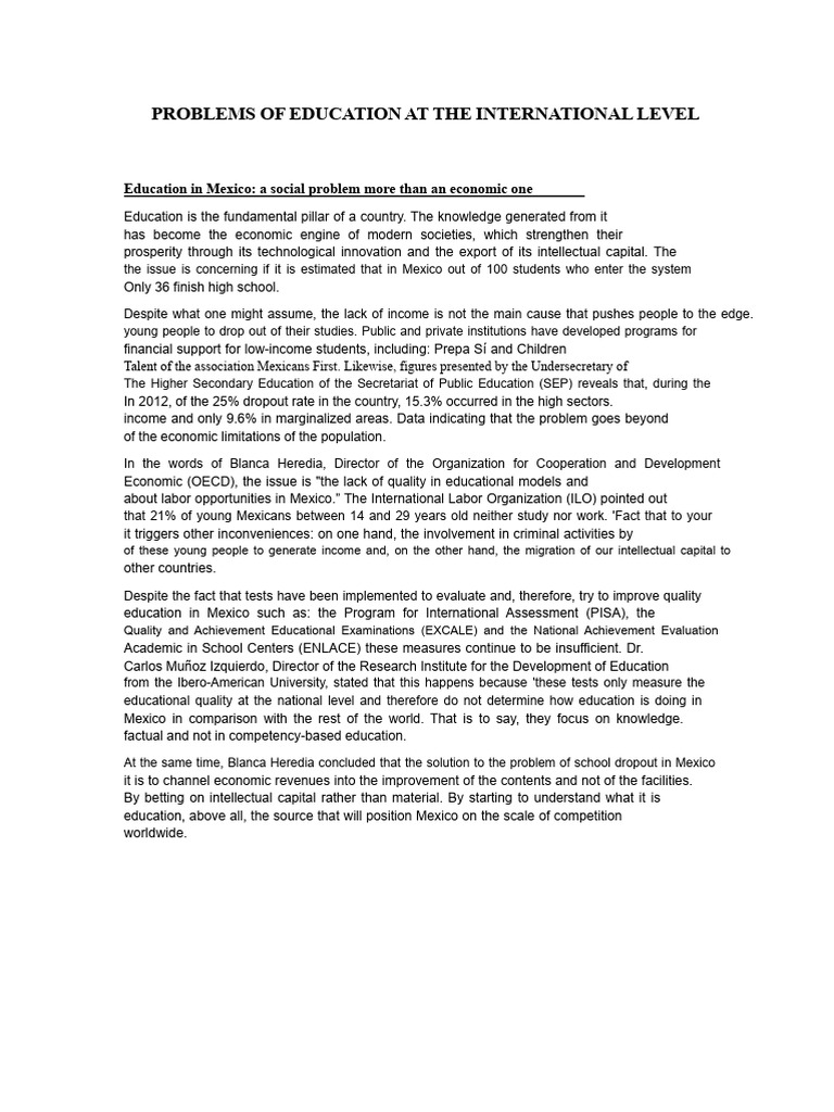 Education Challenges in Mexico and Spain | PDF | Teachers | Cuba