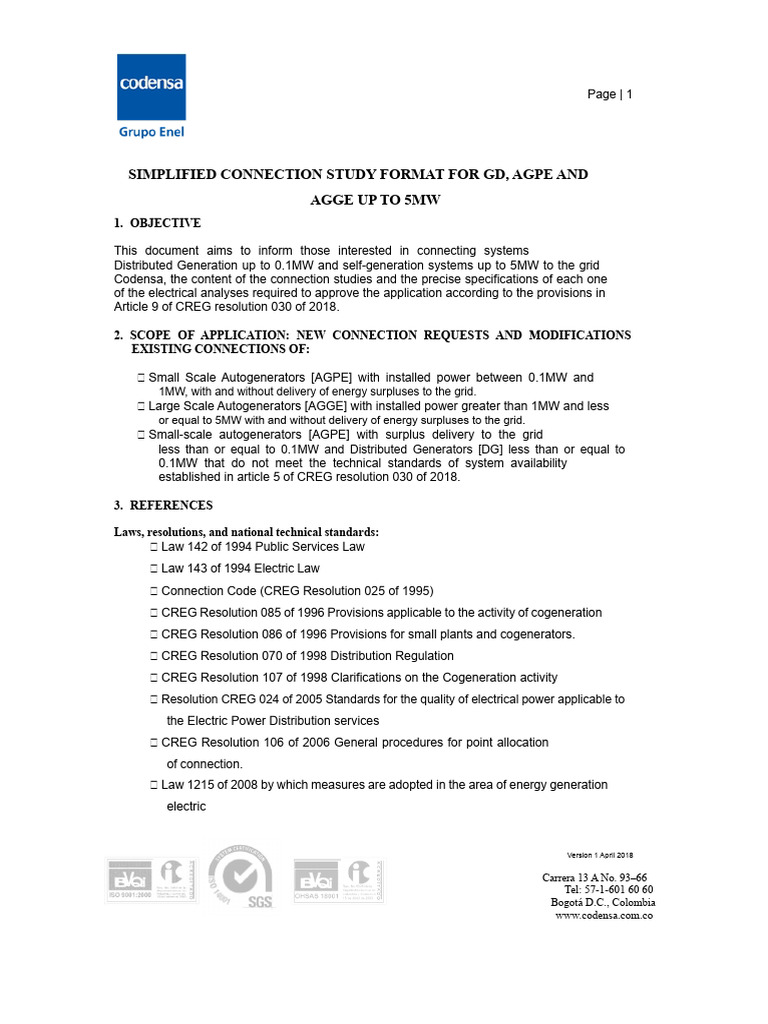 Connection Study Guide for Generators 5MW | PDF | Electromagnetic ...