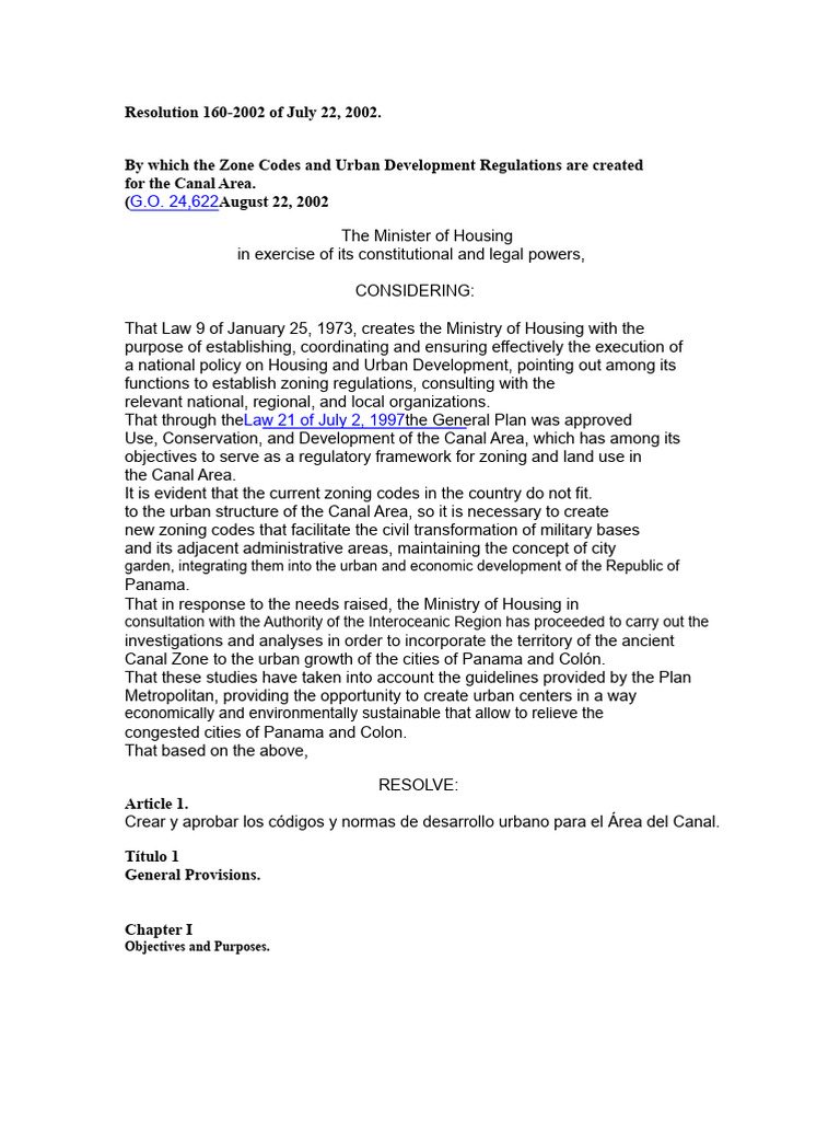 Urban Development Codes for Canal Area | PDF | Zoning | Area