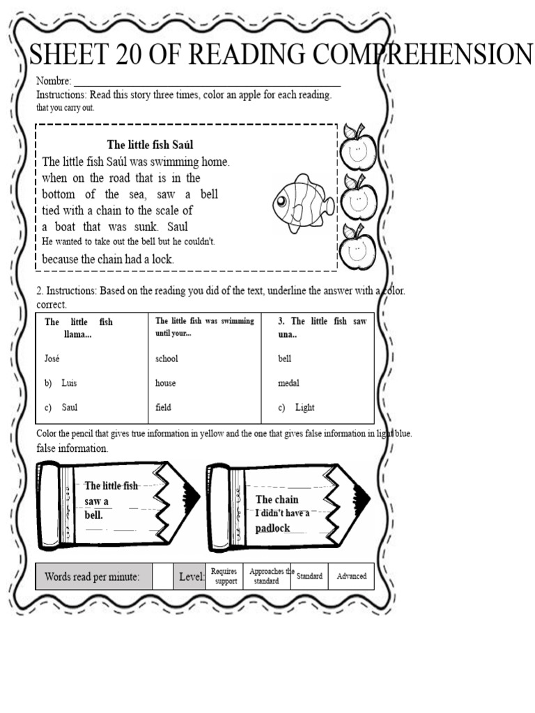 Reading Comprehension Worksheets | PDF | Hippopotamus