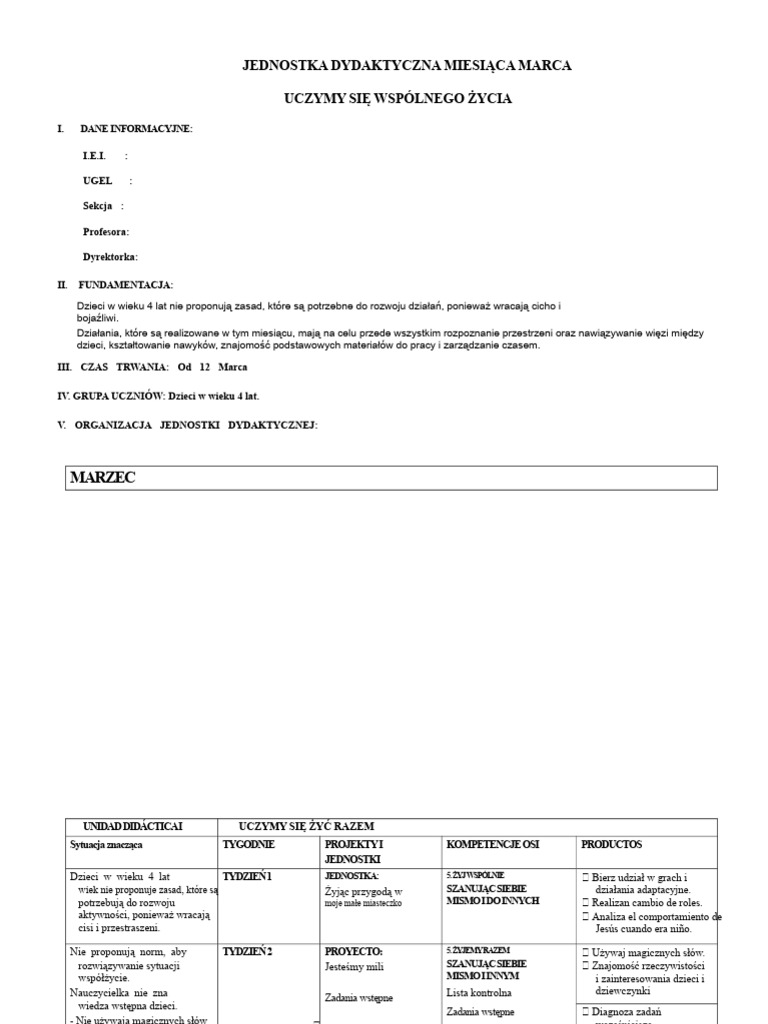 SESJE MARZEC - 4 LATA.doc | PDF