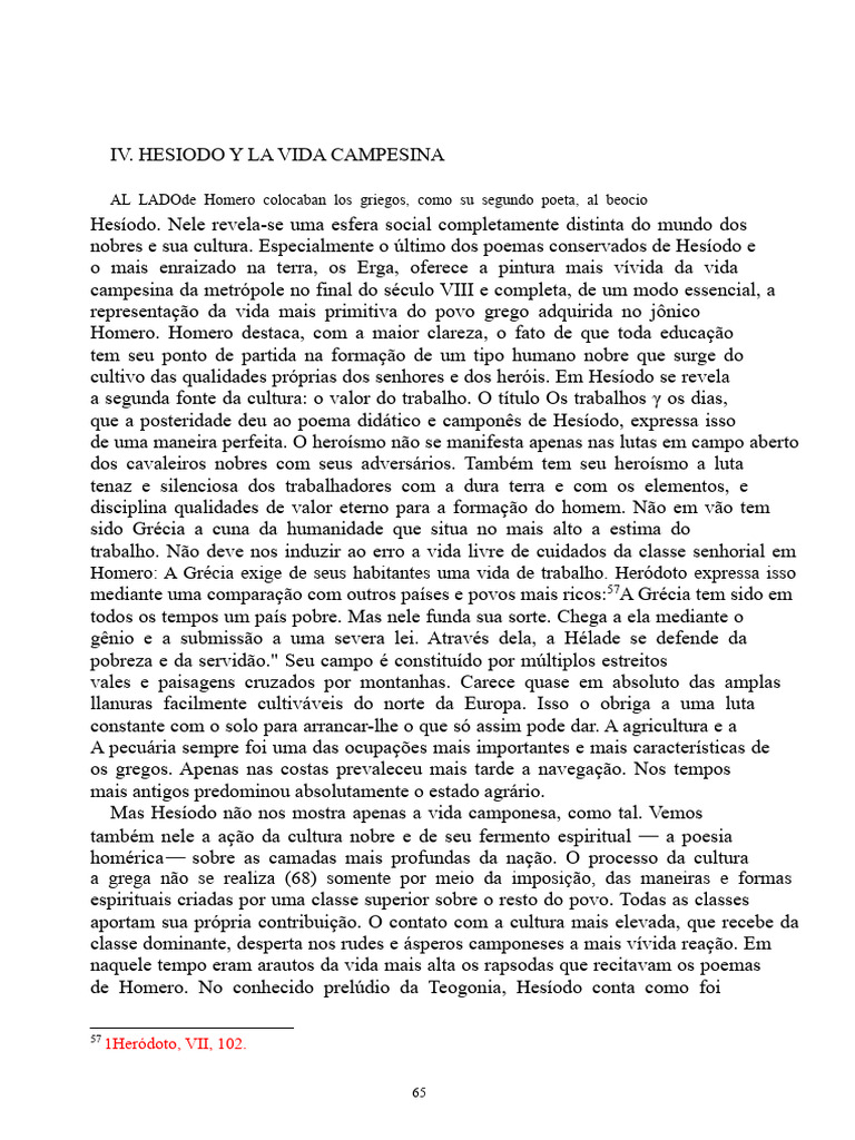 Hesíodo e a Vida Camponesa na Grécia | PDF | Mitologia grega | Homero