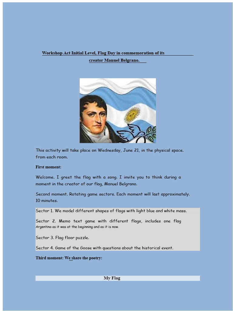 Initial Level Workshop Flag | PDF