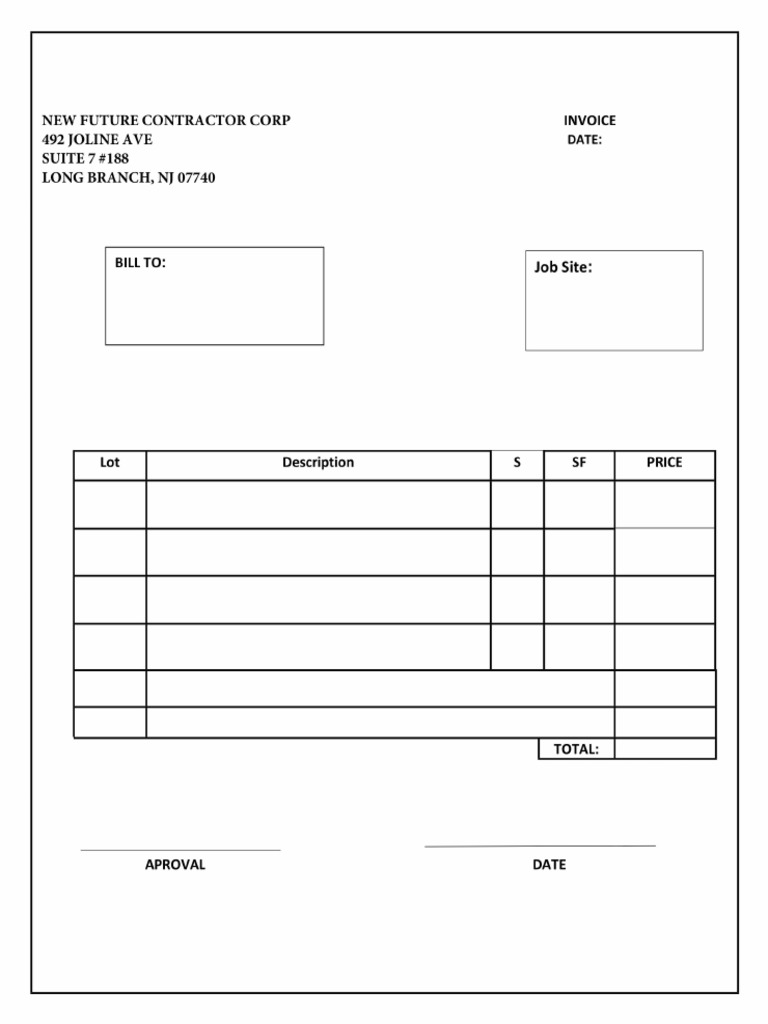Invoice New Future Contractor) | PDF