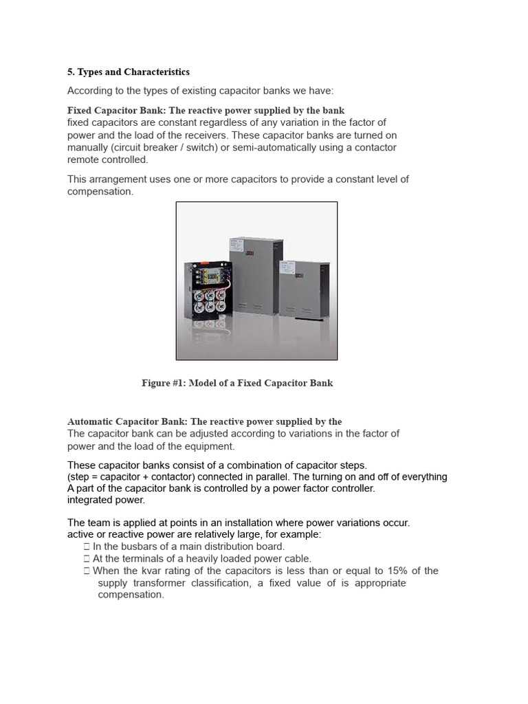 Capacitor and Reactor Bank | PDF | Capacitor | Resonance