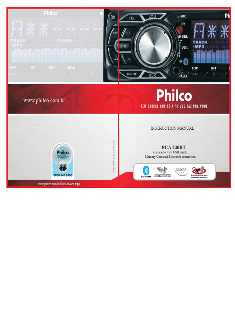 Philco PCA 240T Manual | PDF | Compact Disc | Recycling