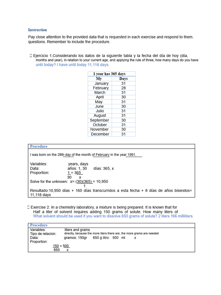 Percentage and Rule of Three | PDF | Water