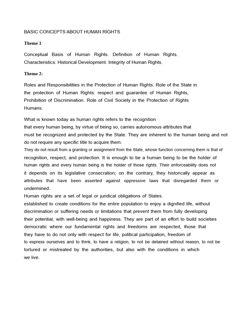 Understanding Human Rights Concepts | PDF | Human Rights | Rights