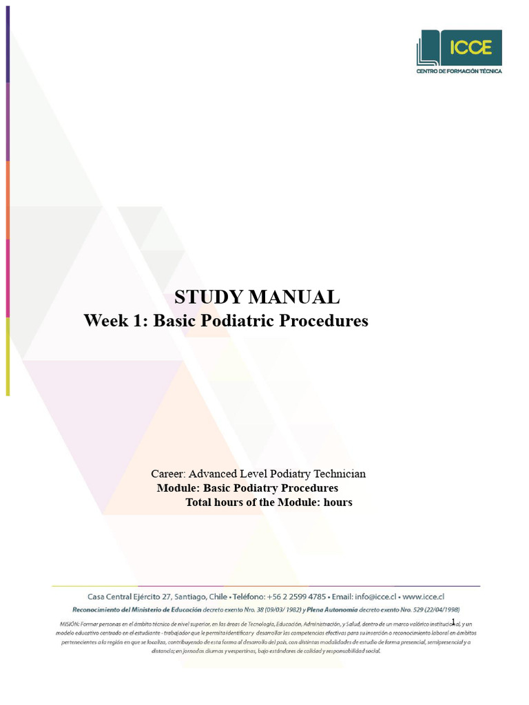 MANUAL 1 Basic Podiatric Procedures | PDF | Toe | Nail (Anatomy)