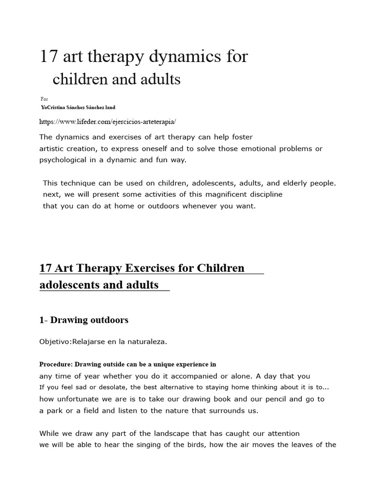 437800940 Art Therapy Dynamics | PDF | Art Therapy | Anger