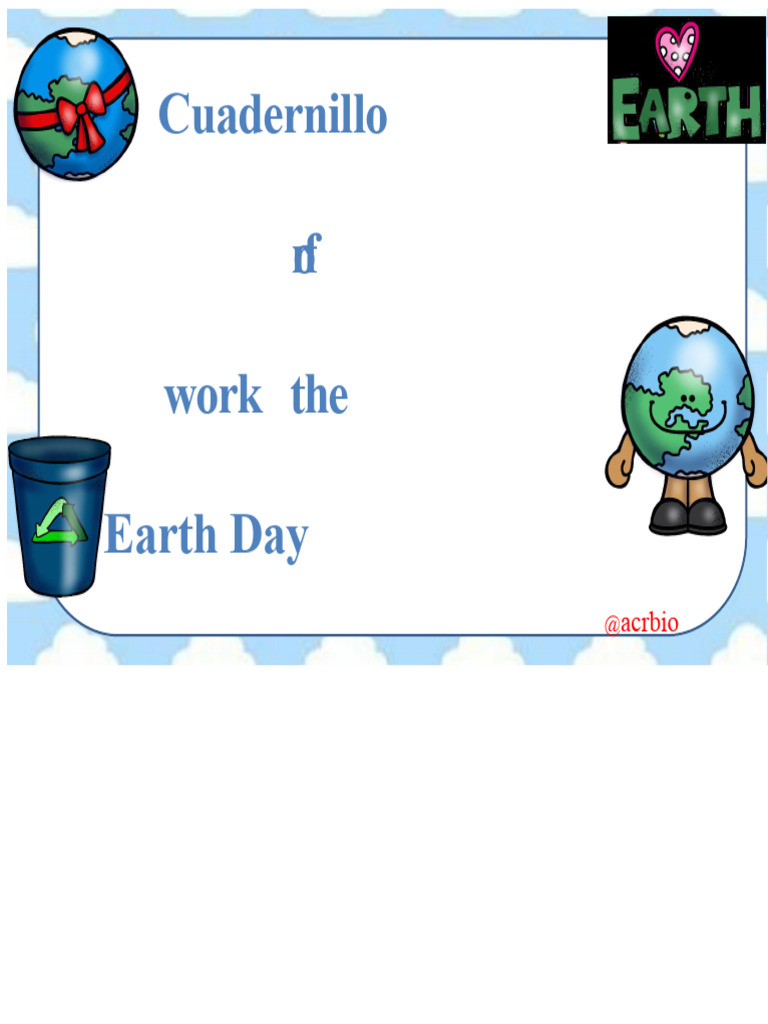 Little booklet to work on Earth Day PDF | PDF