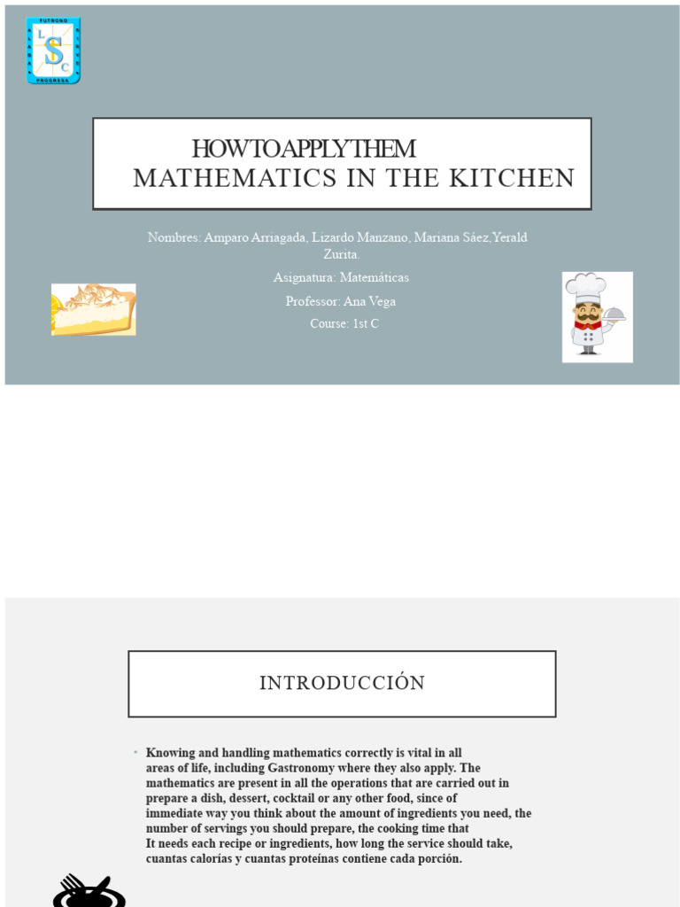 Cooking Recipe and Mathematics | PDF | Cakes | Cooking