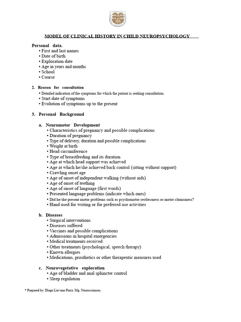 Child Neuropsychology Clinical Model | PDF | Fear | Neuropsychology