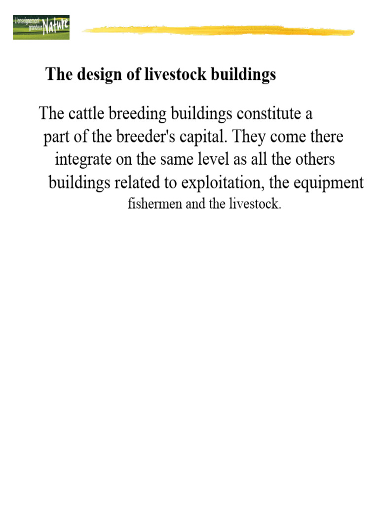 Livestock Building Design for Cattle | PDF | Barn | Livestock