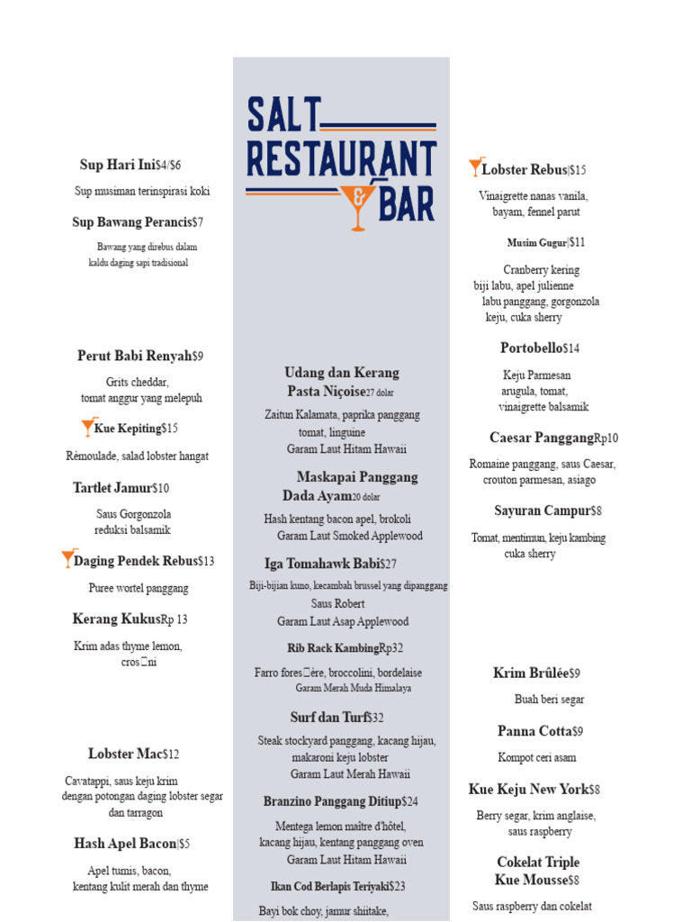 Menu Makan Malam Spesial dan Hidangan | PDF