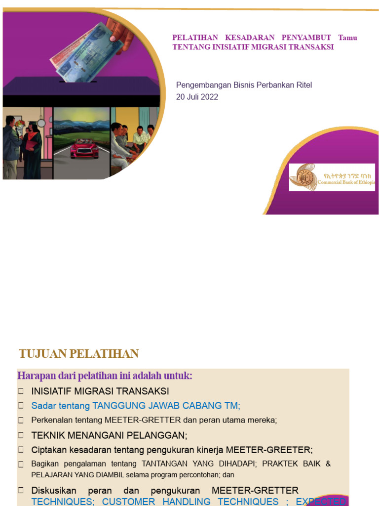 Pelatihan Kesadaran Meeter-Greeter Bank | PDF