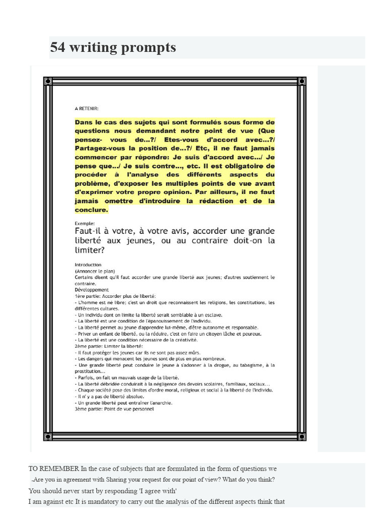54 subjects for written production (1) | PDF | Cost Of Living | Adolescence
