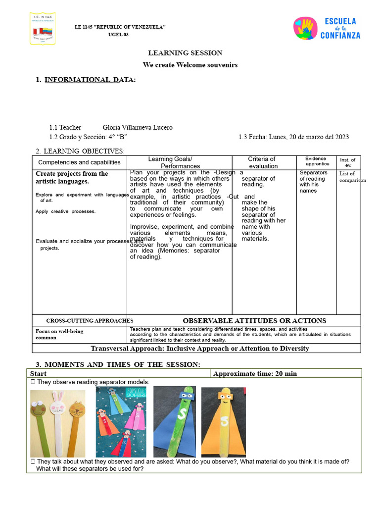 Session March 20 - Art - we make separators | PDF | Learning | Cognition