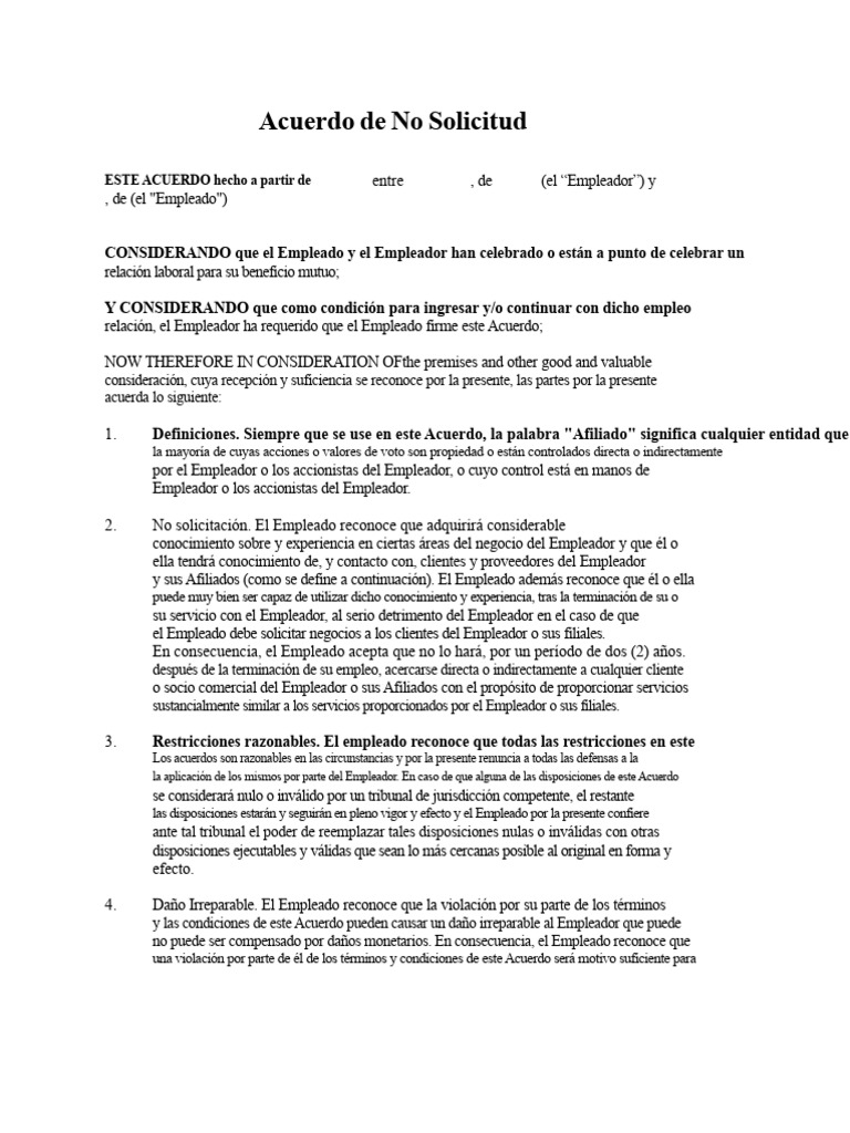 Acuerdo de No Solicitud Laboral | PDF | Justicia | Crimen y violencia