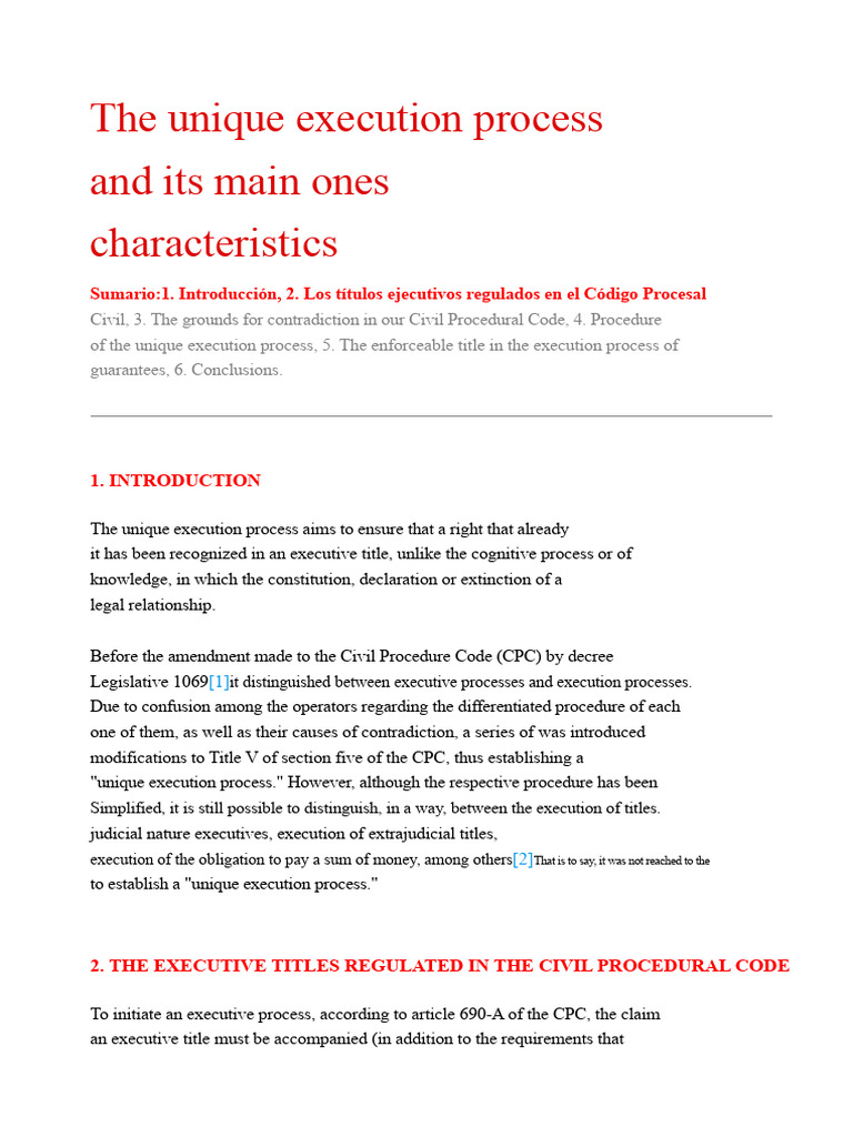 Unique Execution Process Overview | PDF | Guarantee | Deed