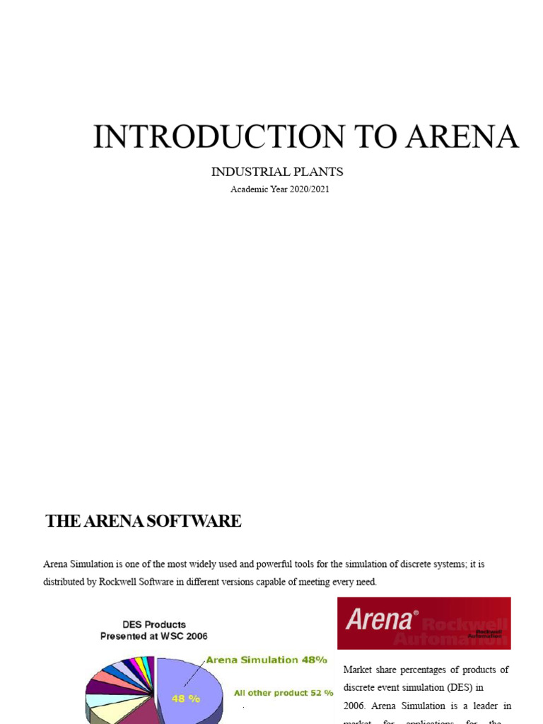 Arena Simulation Software Overview | PDF | Simulation | Variable ...