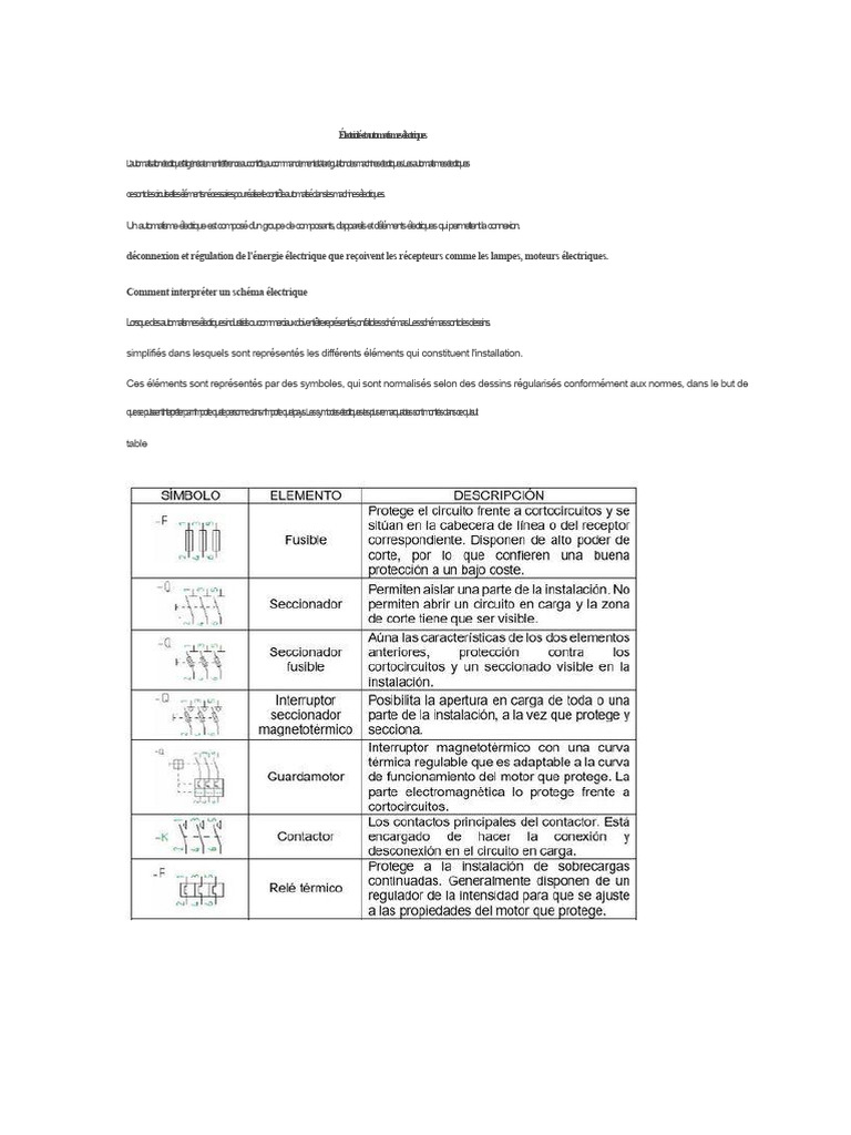 Guide des automatismes électriques et schémas | PDF | Équipement ...