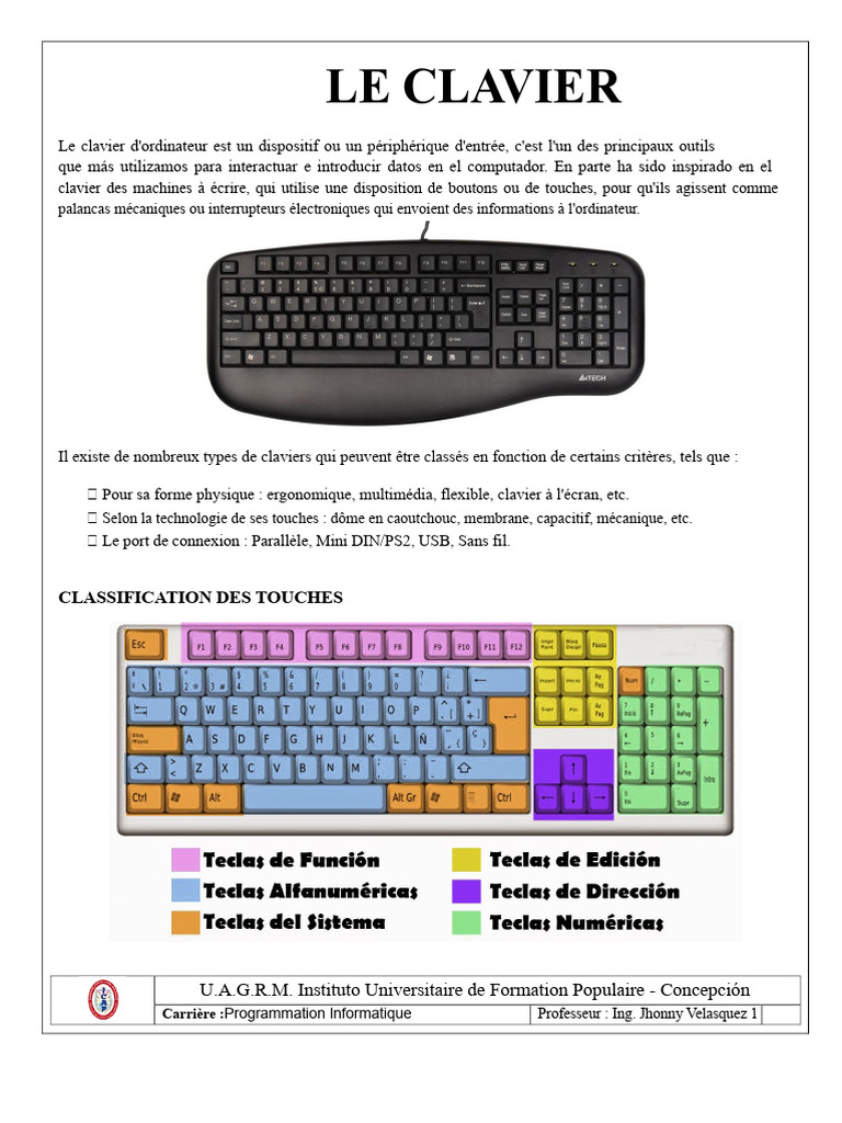 Le Clavier | PDF | Clavier d'ordinateur | Matériel de bureau