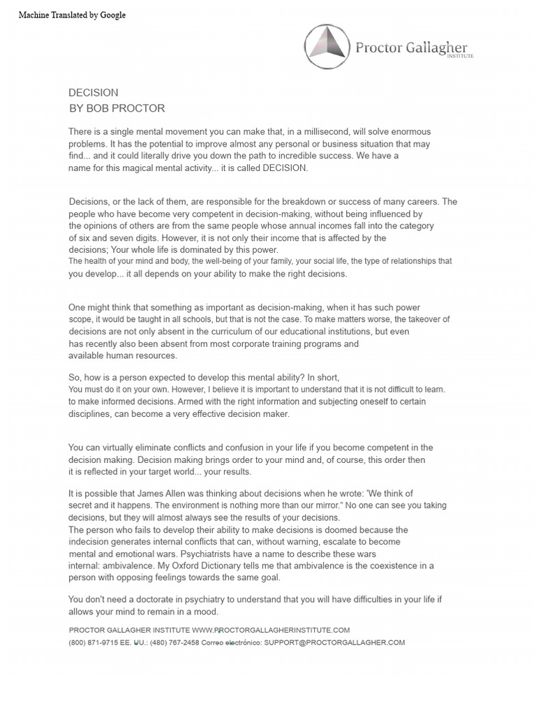 Mastering Decision-Making for Success | PDF | Self Actualization ...