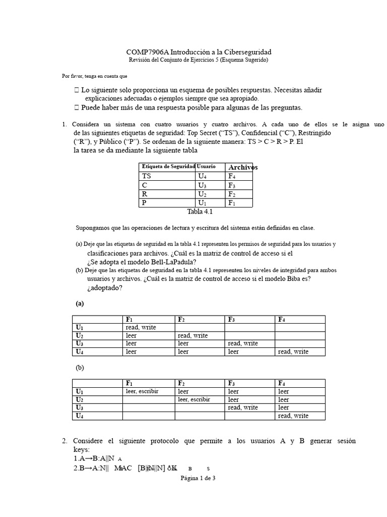 Ejercicio 5 Solución PDF | PDF | Cifrado | Clave (criptografía)